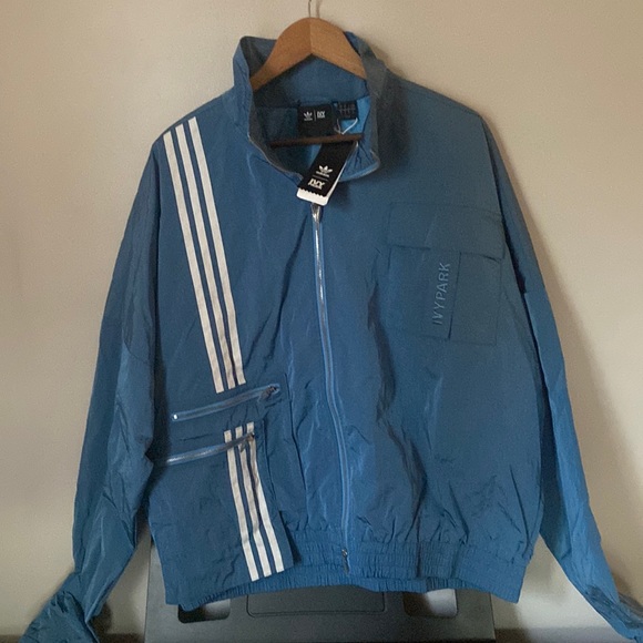IVY PARK | Jackets & Coats | Ivy Park Icy Collection Blue Nylon Track ...
